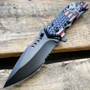 s.s. folding knives american flag open folding pocket knife blade flag outdoor survival hunting knife for camping by survival steel