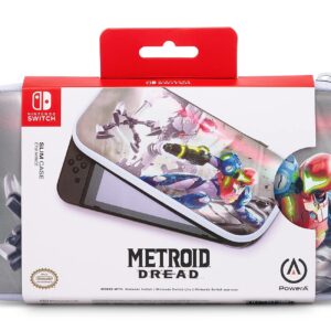 PowerA Slim Case for Nintendo Switch - OLED Model, Nintendo Switch or Nintendo Switch Lite - Metroid Dread