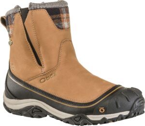 oboz sapphire 7" pull-on insulated b-dry hiking boot - women's chipmunk 8