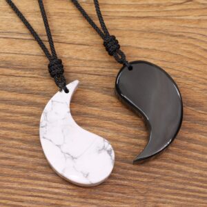 COAI Dragon and Phoenix Necklace,Yin Yang Couple Necklace ,Yin Yang Couple Jewelry