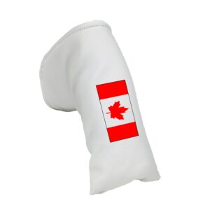 canadian flag sunfish leather blade putter golf headcover