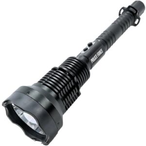 police force tactical torch 17,000,000 heavy duty stun gun led flashlight for powerful self defense with rechargeable batteries and adjustable carry strap