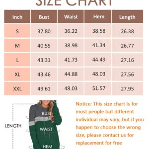 MixShe Womens Fall Fashion 2024 Long Sleeve Shirts for Women Tops Trendy Sweatshirts Hoodies Fashion Outfits Clothes Ladies Casual Tunics Pink & Gray Large