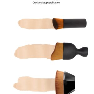 Foundation Makeup Brush, 3Pcs Flat Head Makeup Brush, Concealer Brush, Contour Sideburn Adjustment Pen