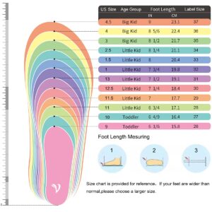 V VICROAD Toddler Kid Breathable Outdoor Hiking Sneakers Grey/Red Athletic Running Shoe Size 9 for Boys Girls