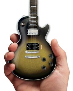 axe heaven adam jones les paul custom silverburst mini guitar 1:4 scale replica