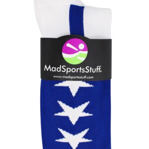 MadSportsStuff USA Flag Baseball Stirrup Socks (Royal/Red/White, Small)