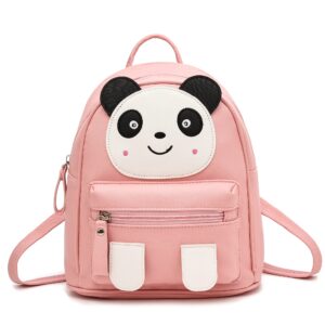 mokaney panda backpack purse for teen girls women cute animal panda mini bag leather backpacks for school