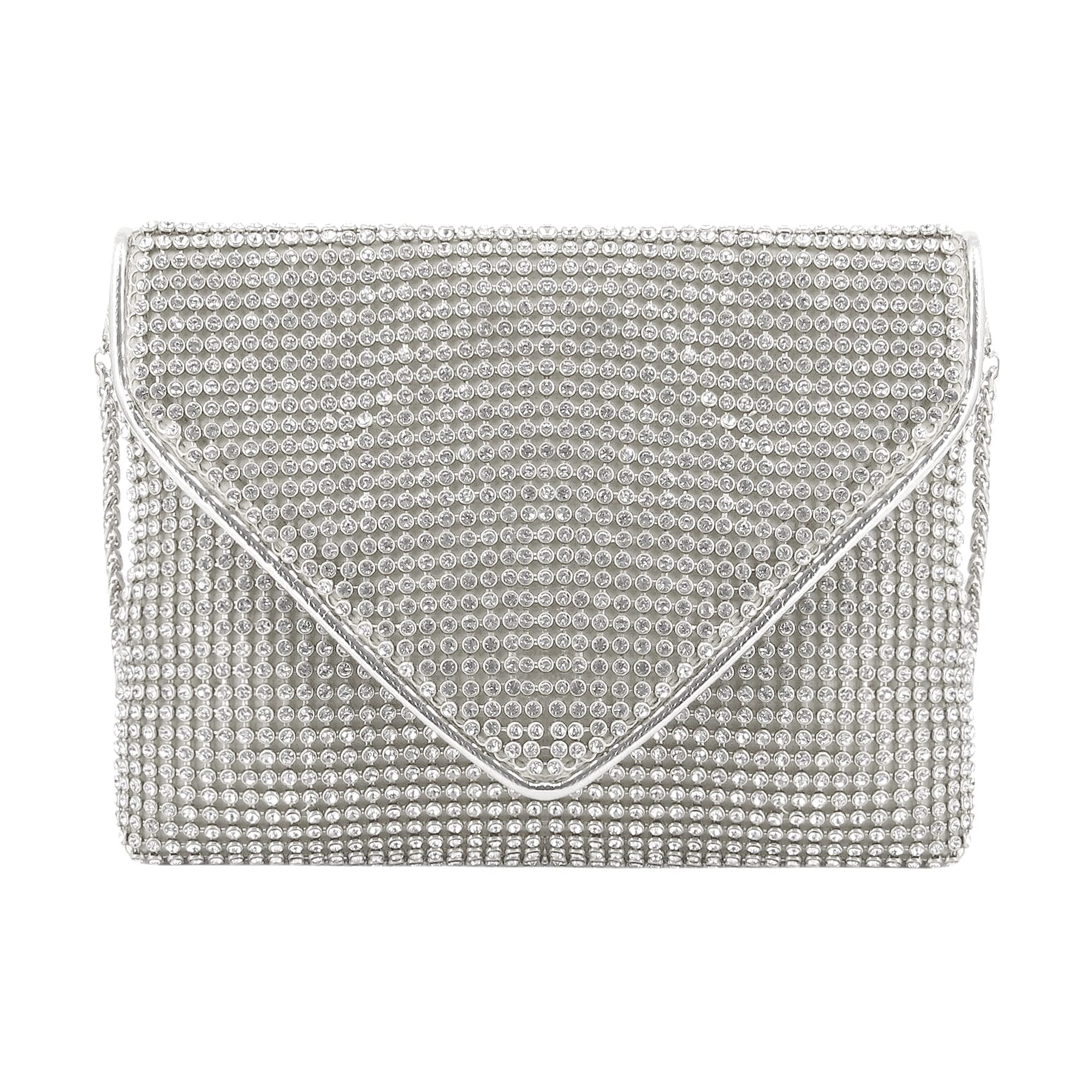 Naimo Bling Crystal Rhinestone Crossbody Bag Diamond Evening Clutch Envelope Handbag Cell Phone Purse for Party Prom