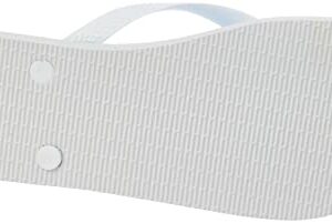 Havaianas Men's Hype Flip Flop Sandal, White/White/Navy Blue, 11-12