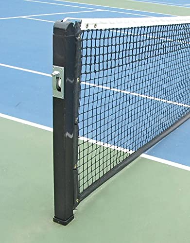 Douglas Premier Square Surface Mount Tennis Posts, Black