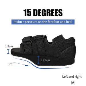 GHORTHOUD Offloading Post Op Shoe Forefoot Foot Shoes for Broken Toe Surgery Non Weight Bearing Medical Shoes for Men and Women(Small