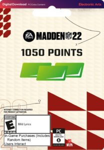 madden nfl 22 - 1050 points - origin pc [online game code]