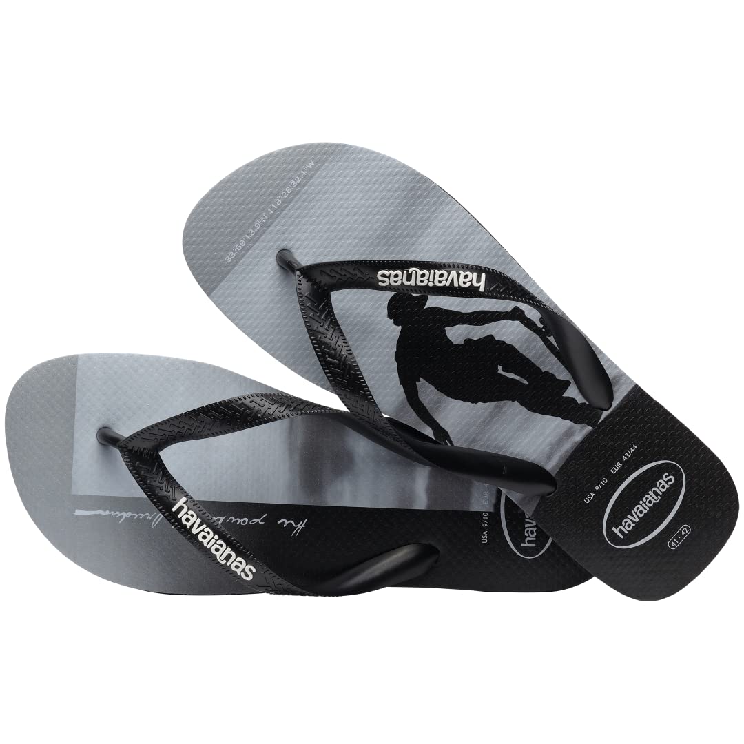 Havaianas for Men - Hype Flip Flops - Black/Black/White/White - 8