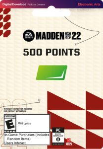 madden nfl 22 - 500 points - origin pc [online game code]