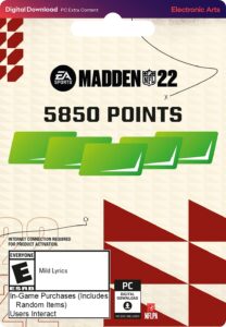 madden nfl 22 - 5850 points - origin pc [online game code]