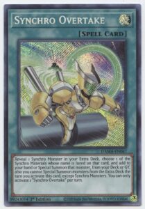 yugioh synchro overtake - dama-en067 - secret rare - 1st edition