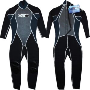 x2o women's full wetsuit 3:2 black - medium