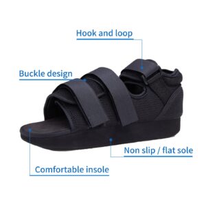 GHORTHOUD Post Op Shoe Lightweight Medical Orthopedic Walking Foot Brace for Broken Toe Injury or Surgery Non Weight Bearing Medical Shoes for Men and Women (Small)