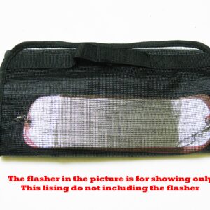 KUFA Sports Vented Fishing Flasher Organizer (Can Holder up to 6pcs 11" Flasher) (6 of 13"x4" Pocket)