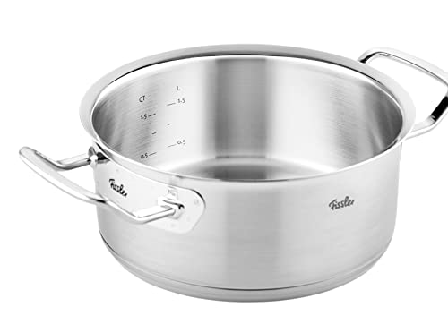 Fissler Original-Profi Collection Stainless Steel 2.7 Quart Rondeau with Metal Lid