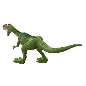 Jurassic World Fierce Force Monolophosaurus Camp Cretaceous Authentic Dinosaur Strike Motion Action Figure, Movable Joints, Gift 3 Years & Older