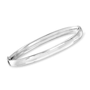 ross-simons 6mm sterling silver bangle bracelet. 8 inches