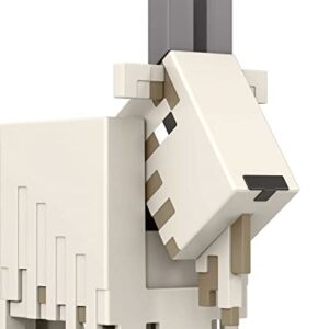 Mattel Minecraft Goat Action Figure, 3.25-in, with 1 Build-a-Portal Piece & 1 Accessory, Building Toy Inspired by Video Game, Collectible Gift for Fans & Kids Ages 6 Years & Older