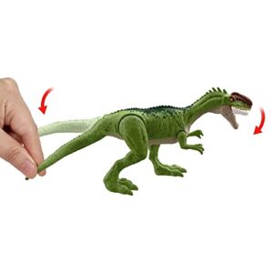 Jurassic World Fierce Force Monolophosaurus Camp Cretaceous Authentic Dinosaur Strike Motion Action Figure, Movable Joints, Gift 3 Years & Older