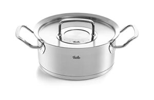 fissler original-profi collection stainless steel 2.7 quart rondeau with metal lid