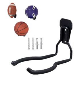 zoele football rack holder wall mount, wall mount basketball holder, ball wall rack holder display storage rack (1 pcs)