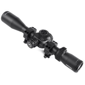 zt4.5-18x44ffp 30mm scope first focal plane riflescope with red/green illuminated reticle multi-coated lenses, qta (quick target acquisition) turrets with lens covers/scope rings