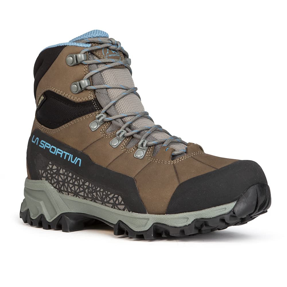 La Sportiva Women's Nucleo High II GTX Hiking Boots, Oak/Topaz, 9