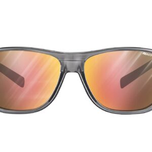 Julbo Renegade M Performance Sunglasses, Translucent Gray/Blue Frame - REACTIV 2-3 Glare Control Brown Lens