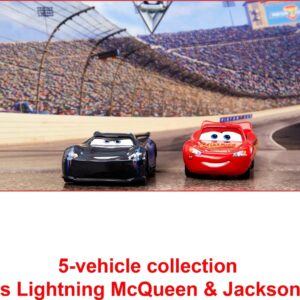 Mattel Disney and Pixar Cars Vehicle Set of 4 Collectible Character Toy Cars & 1 Mack Truck Inspired by the Florida 500 Piston Cup Race