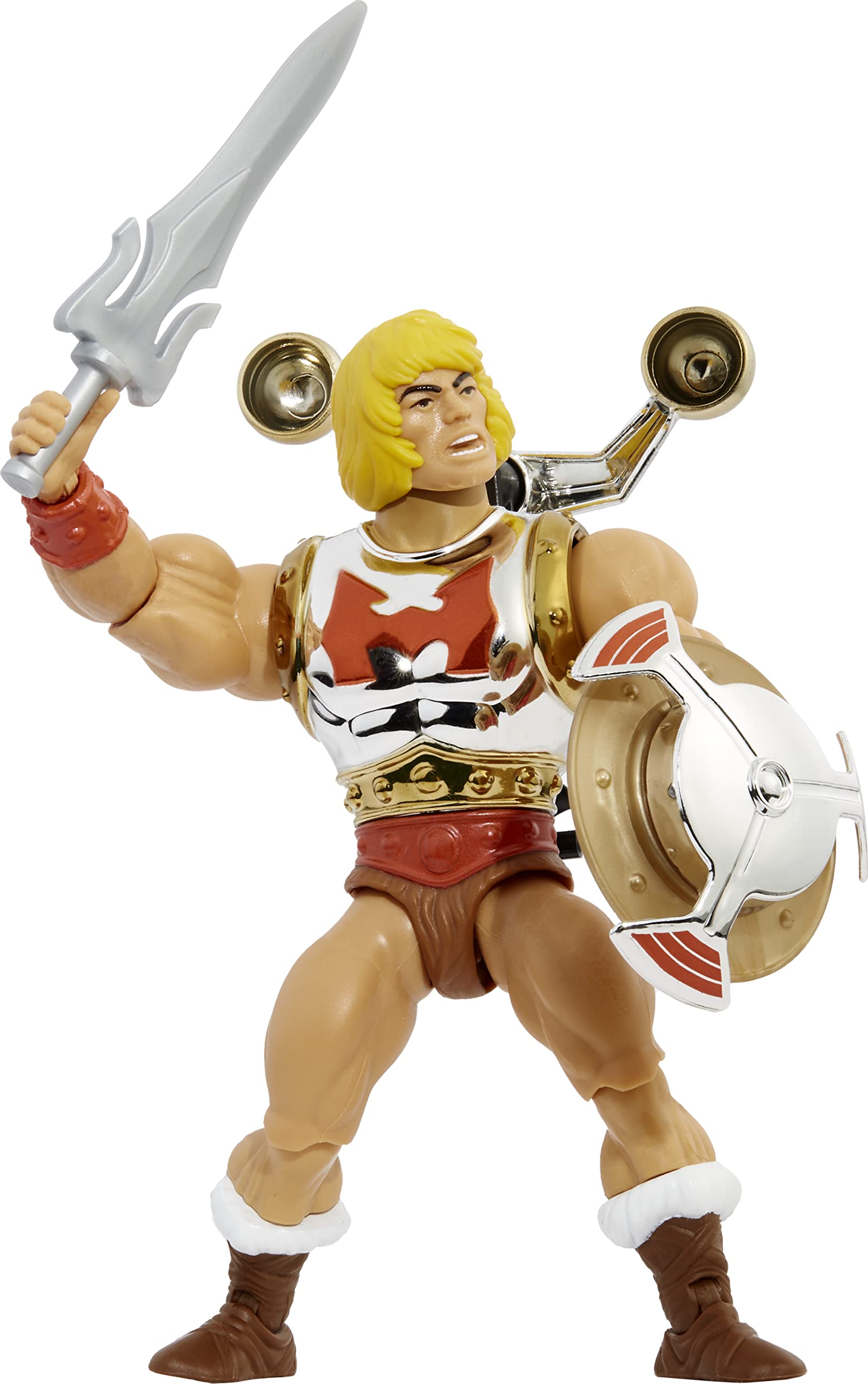 Masters of the Universe Origins Deluxe Action Figure, Flying Fists He-Man, 5.5-in Battle Figures for Storytelling Play and Display, for 6 to 10-Year-Olds and Adult Collectors