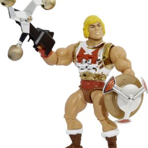 Masters of the Universe Origins Deluxe Action Figure, Flying Fists He-Man, 5.5-in Battle Figures for Storytelling Play and Display, for 6 to 10-Year-Olds and Adult Collectors