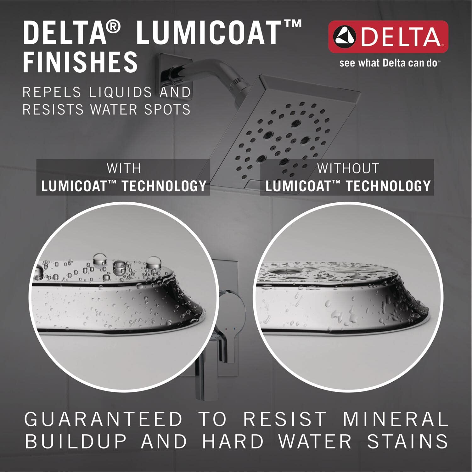 Delta Faucet 58473-PR25 Universal Showering Combo, 2.5 GPM Water Flow, Lumicoat Chrome