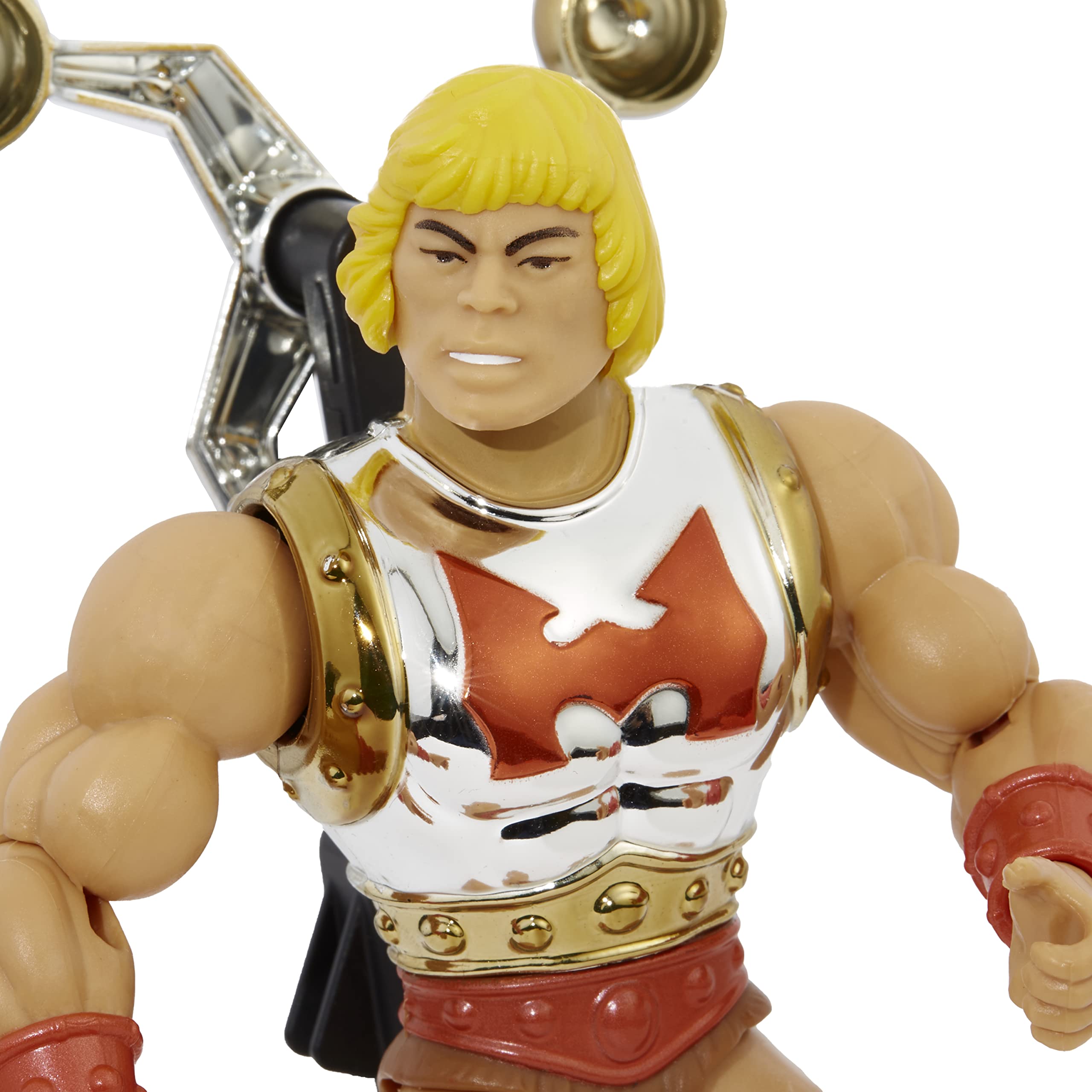 Masters of the Universe Origins Deluxe Action Figure, Flying Fists He-Man, 5.5-in Battle Figures for Storytelling Play and Display, for 6 to 10-Year-Olds and Adult Collectors