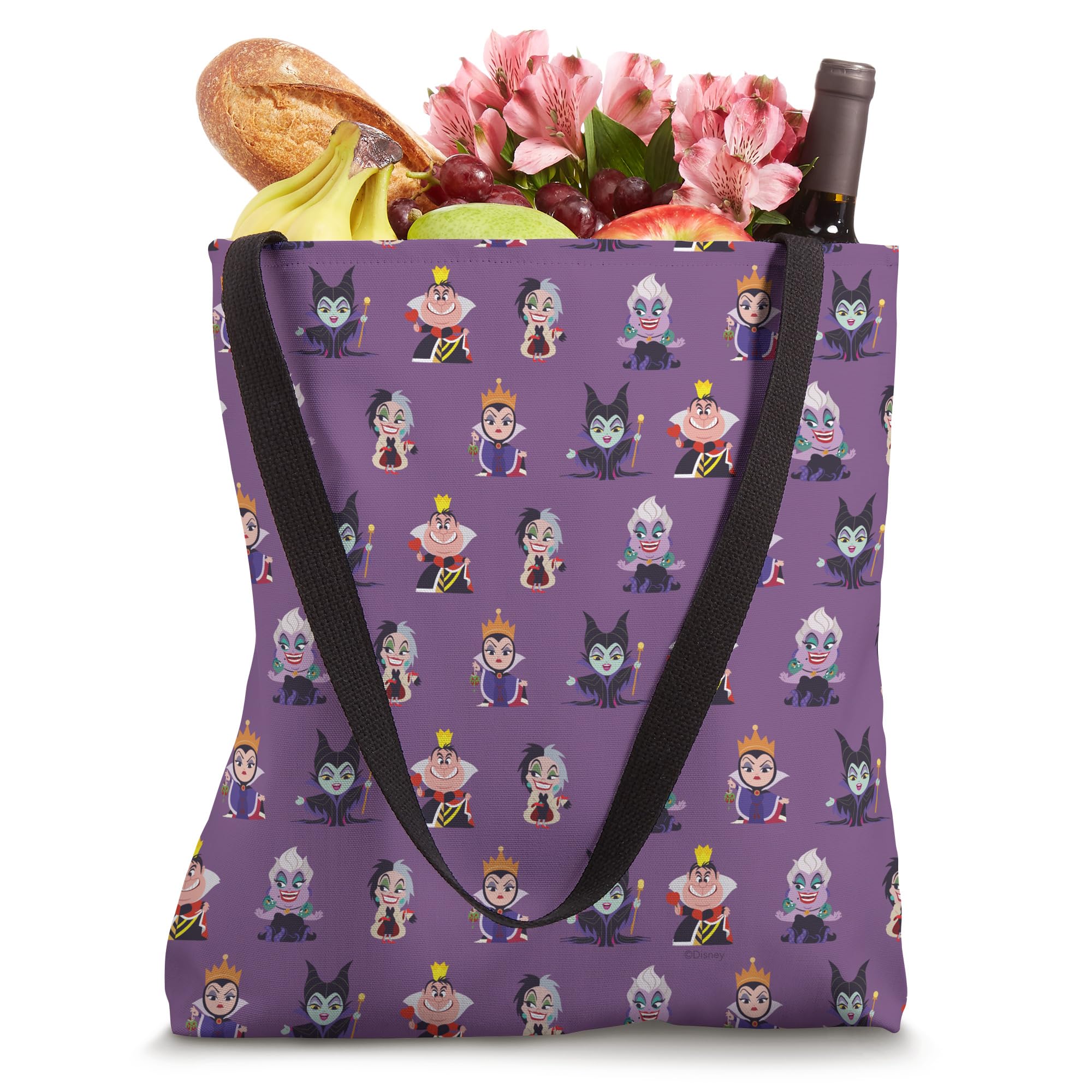 Disney Villains Kawaii Purple Tote Bag