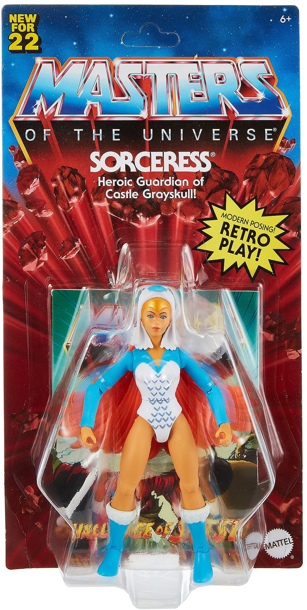 Masters of the Universe Origins Sorceress Action Figure, 5.5-inch Collectible MOTU Figure with Accessory