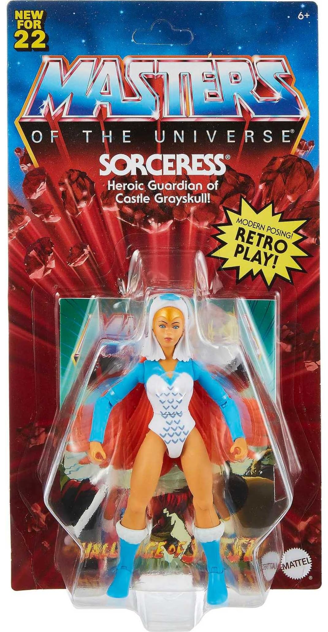 Masters of the Universe Origins Sorceress Action Figure, 5.5-inch Collectible MOTU Figure with Accessory