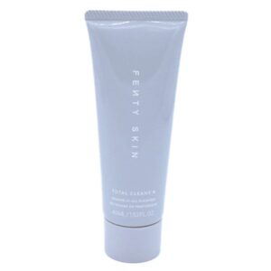 fenty skin total cleans'r mini travel size remove-it-all cleanser - daily gentle facial cleansing wash and face makeup remover, removes dirt, oil