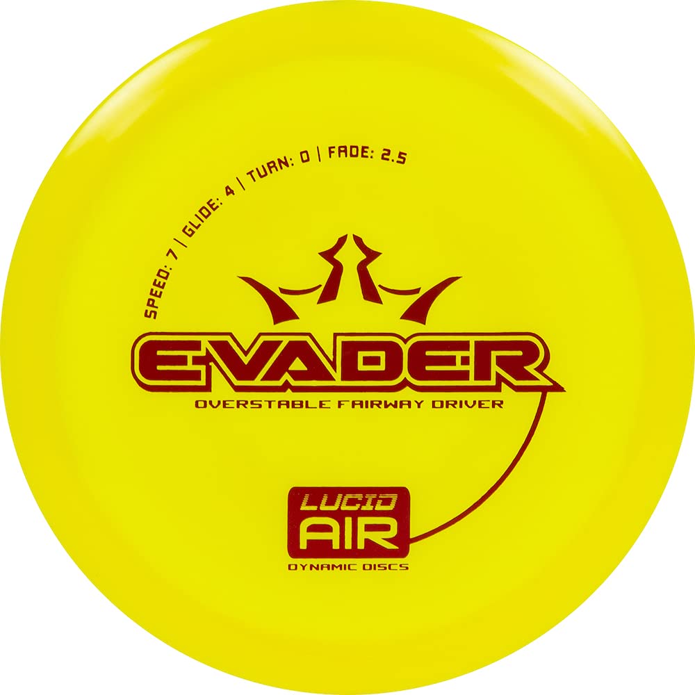 Dynamic Discs Lucid AIR Evader Fairway Driver Golf Disc [Colors May Vary] - 145-159g