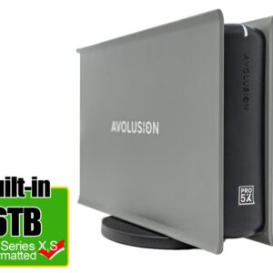 Avolusion PRO-5X Series 6TB USB 3.0 External Gaming Hard Drive (Grey) Compatible with Xbox Series X|S Game Console - 2 Year Warranty