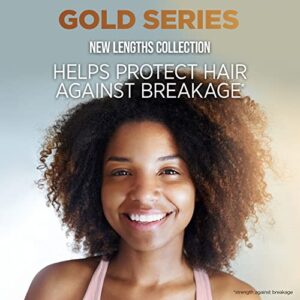 Pantene Gold Series New Lengths Root Stimulating Shampoo with Apricot Oil & Green Tea, for Natural, Textured, Curly, and Coily Hair, Sulfate-Free, Paraben Free, 8.5 Fl Oz