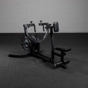 Titan Fitness Plate Loaded Seated Row Machine, Rated 270 LB, Adjustable Chest Supported Row Machine with Olympic Weight Posts, for Back, Arms, Shoulders