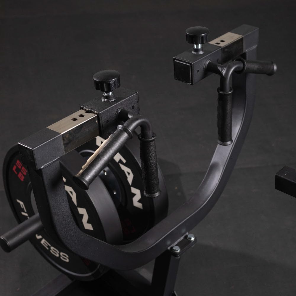 Titan Fitness Plate Loaded Seated Row Machine, Rated 270 LB, Adjustable Chest Supported Row Machine with Olympic Weight Posts, for Back, Arms, Shoulders