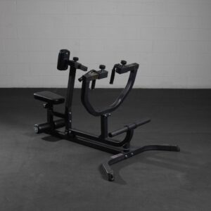 Titan Fitness Plate Loaded Seated Row Machine, Rated 270 LB, Adjustable Chest Supported Row Machine with Olympic Weight Posts, for Back, Arms, Shoulders