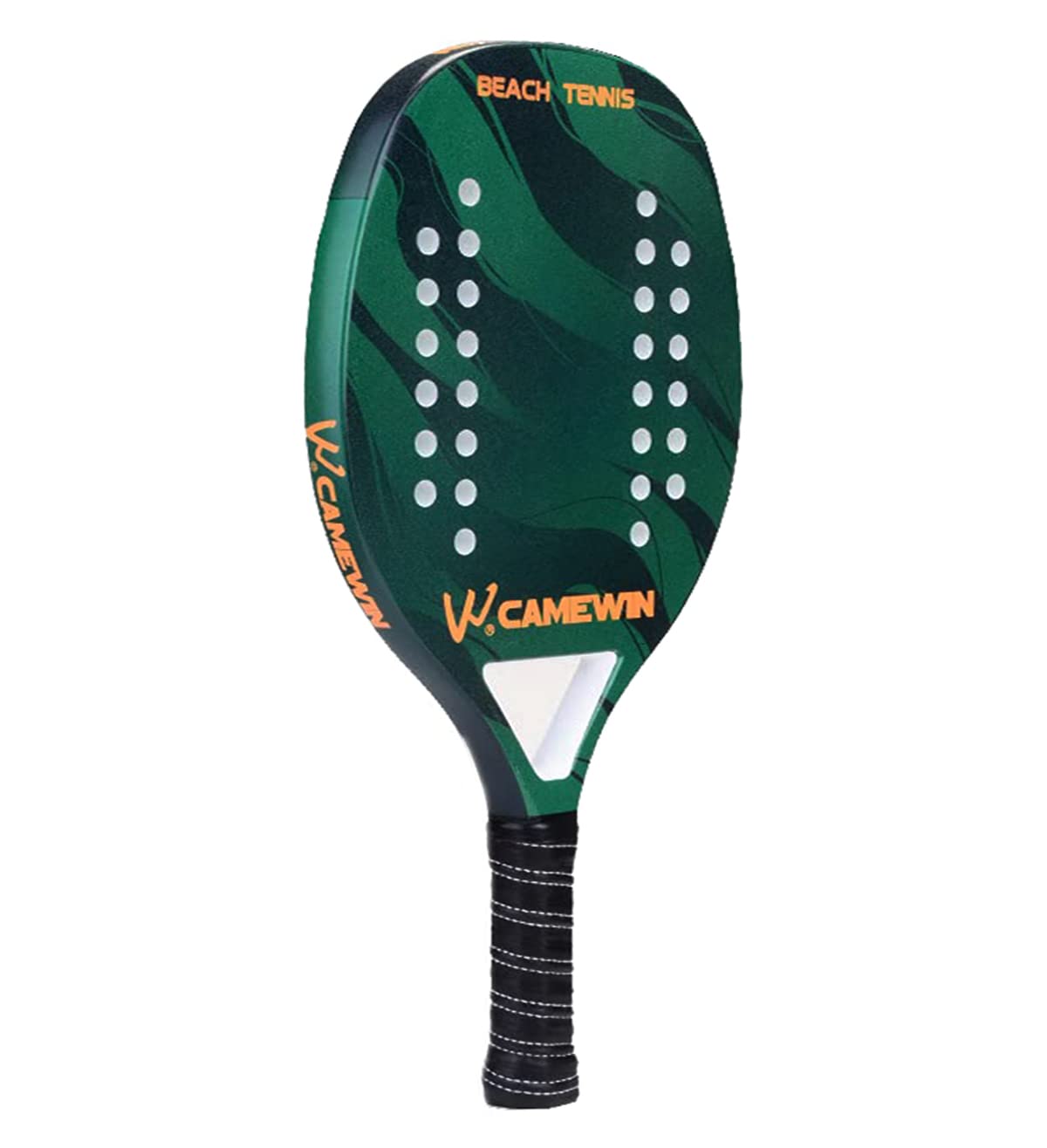 Beach Tennis Racket,Carbon Fiber Grit Face with EVA Memory Foam Core Beach Tennis Racket with Cover Bag (2PCS)